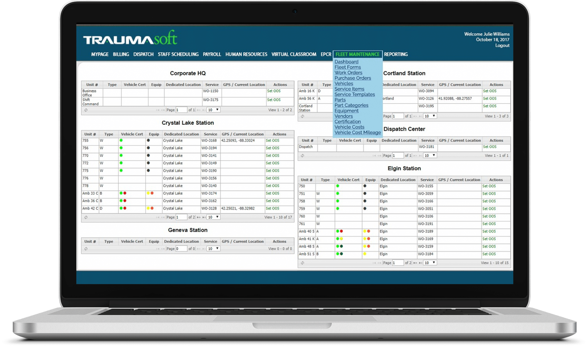 EMS & NEMT Fleet Operations Management Software Solution - Traumasoft