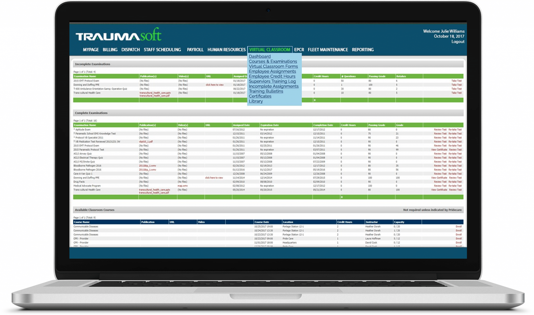 EMS Learning Management System - Traumasoft