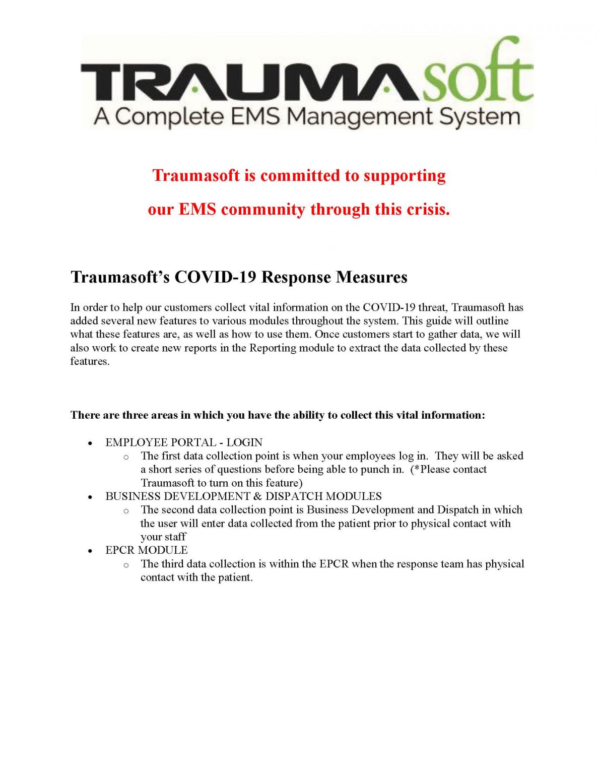EMS & NEMT Resource Library - Traumasoft